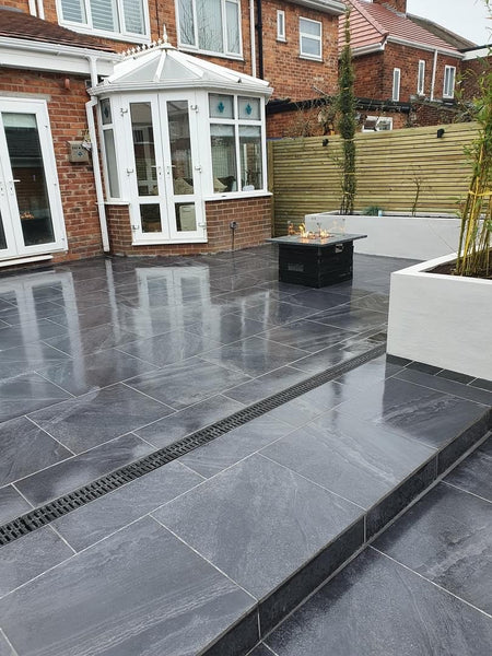 CROSSOVER ANTHRACITE 90X60 ITALIAN PORCELAIN PAVING SLAB 90X60CM FULL ...