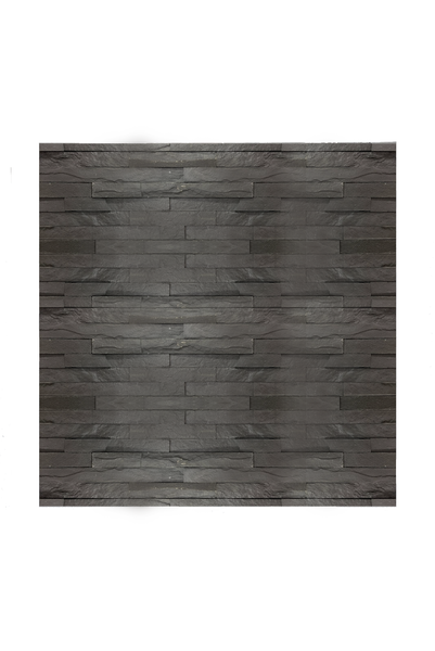 SPLITFACE BLACK SLATE MOSAIC TILES 3D STONE CLADDING WALL FULL-CRATE 1 ...