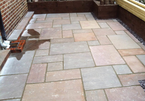 AUTUMN BROWN HAND DRESSED CALIBRATED SANDSTONE 22MM PATIO-PROJECT-FULL ...